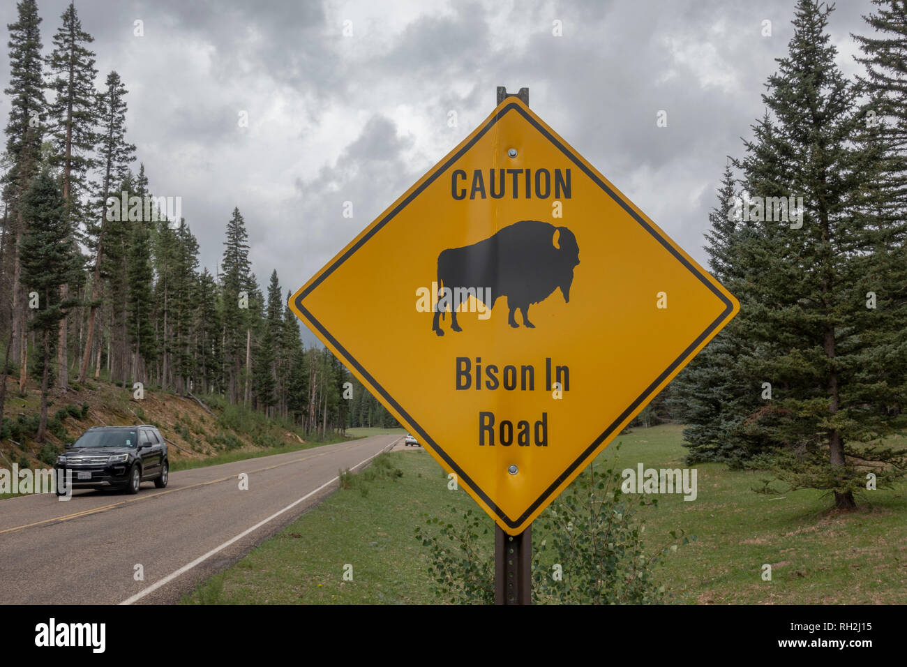 Buffalo warning sign hi-res stock photography and images - Alamy