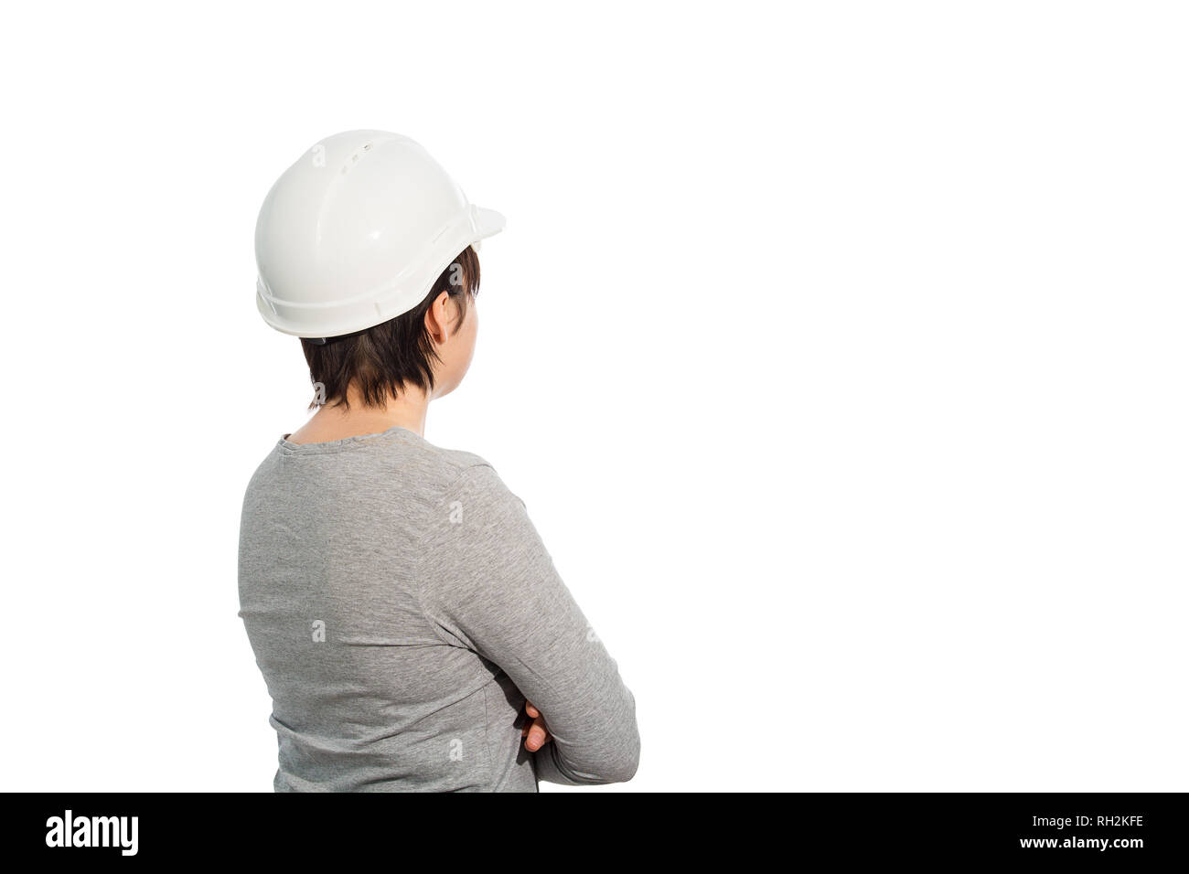 Back view portrait woman engineer hi-res stock photography and images ...