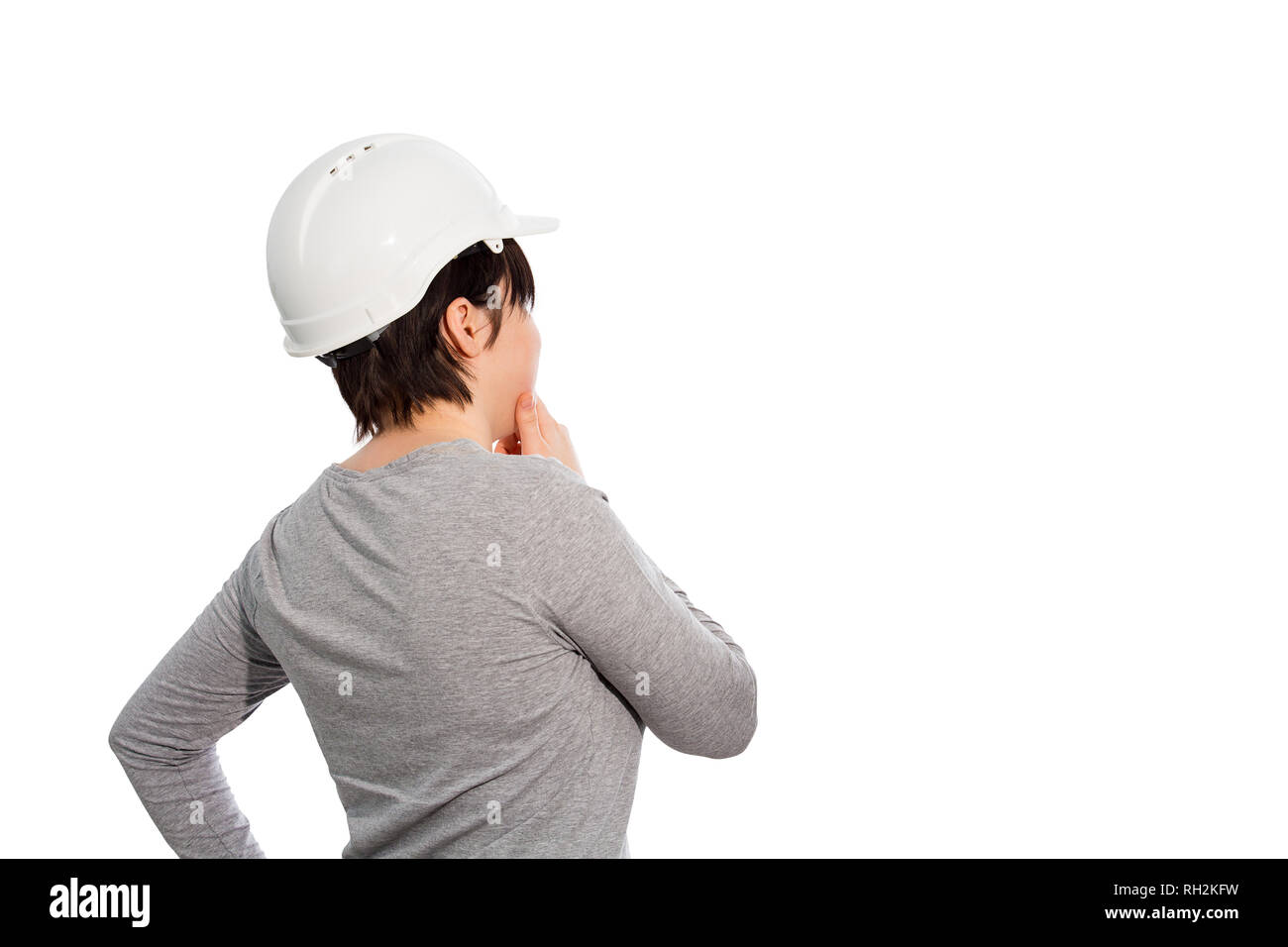 Back view portrait woman engineer hi-res stock photography and images ...