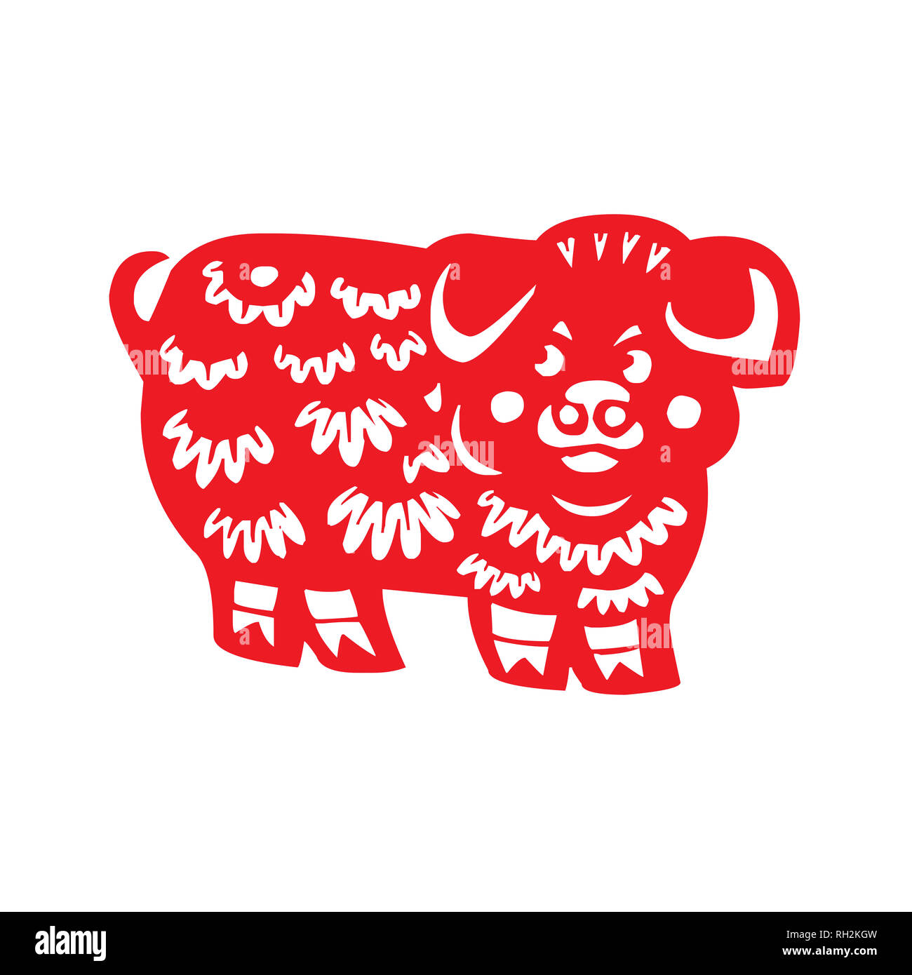 Chinese zodiac sign year of pig 2019 Stock Photo - Alamy