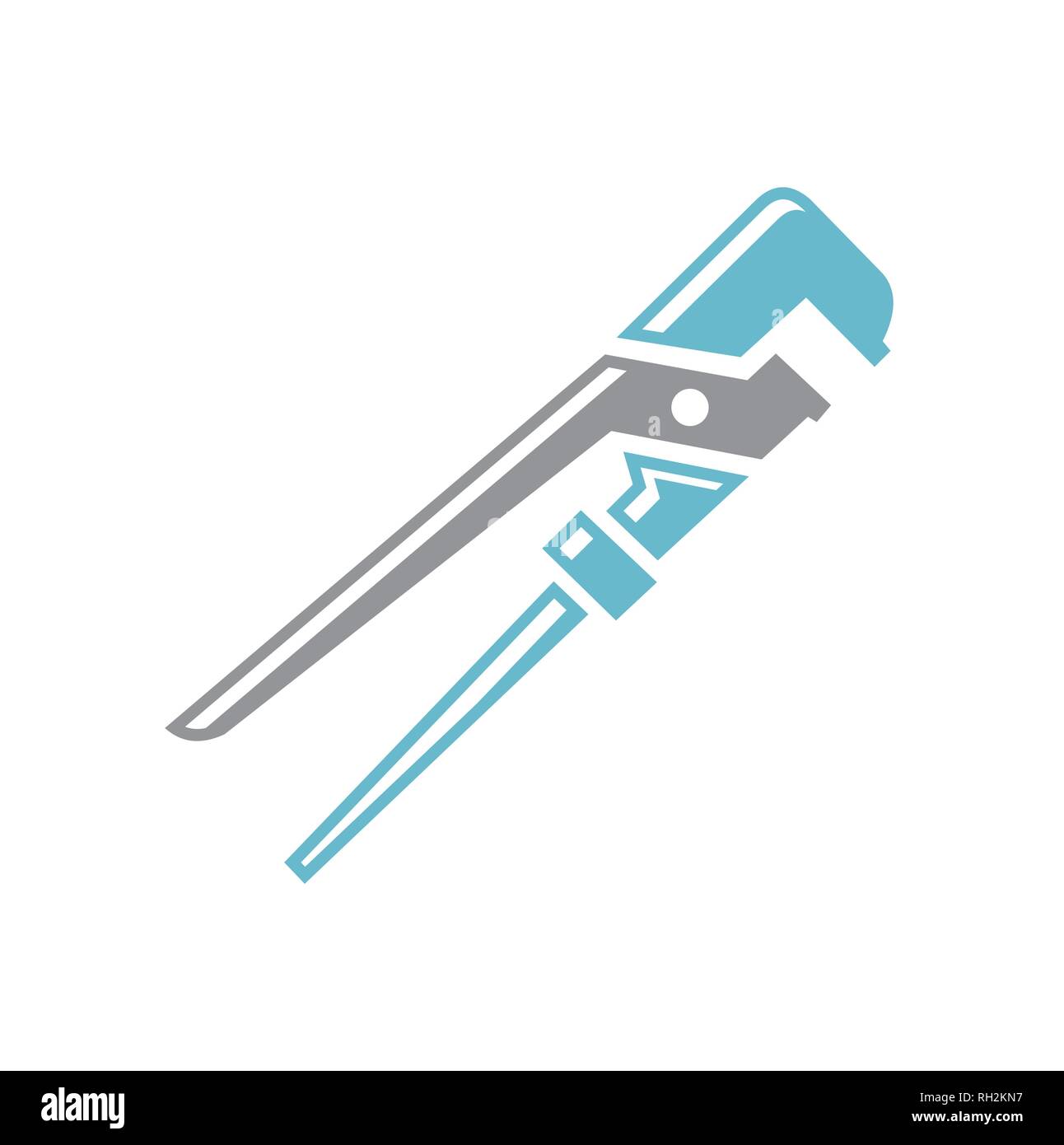 Tool wrench icon on white background for graphic and web design, Modern ...