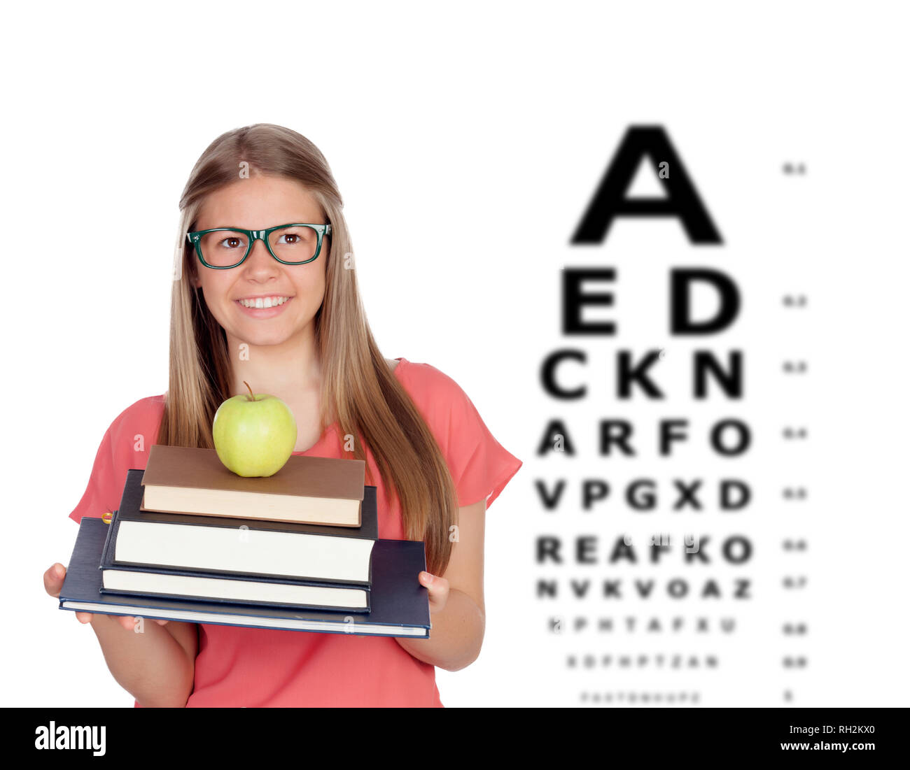 Eye chart teen hi-res stock photography and images - Alamy
