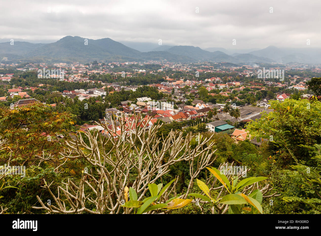 Luang prabang aerial view hi-res stock photography and images - Alamy
