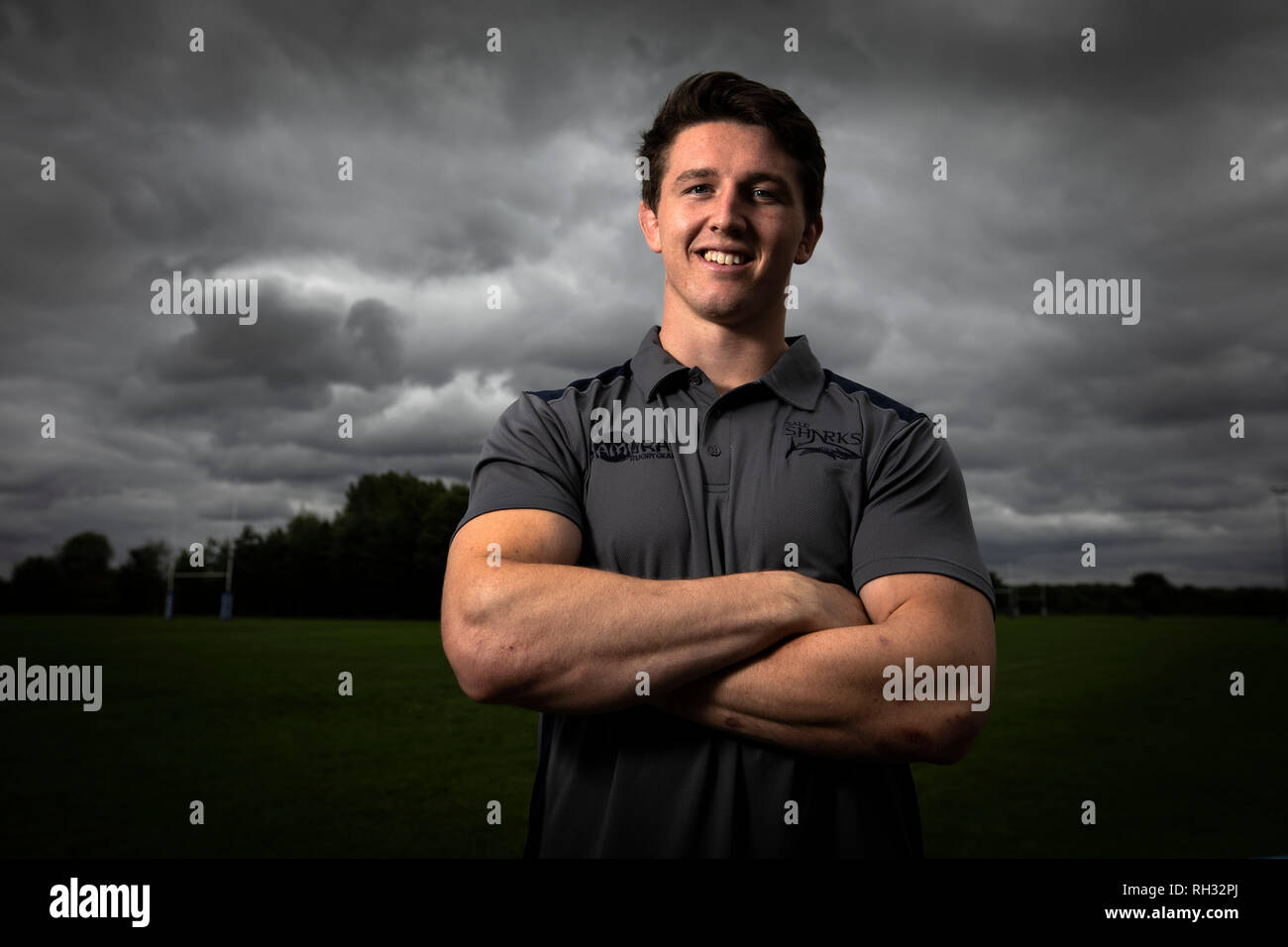 England international rugby union player Tom Curry, pictured at Sale ...
