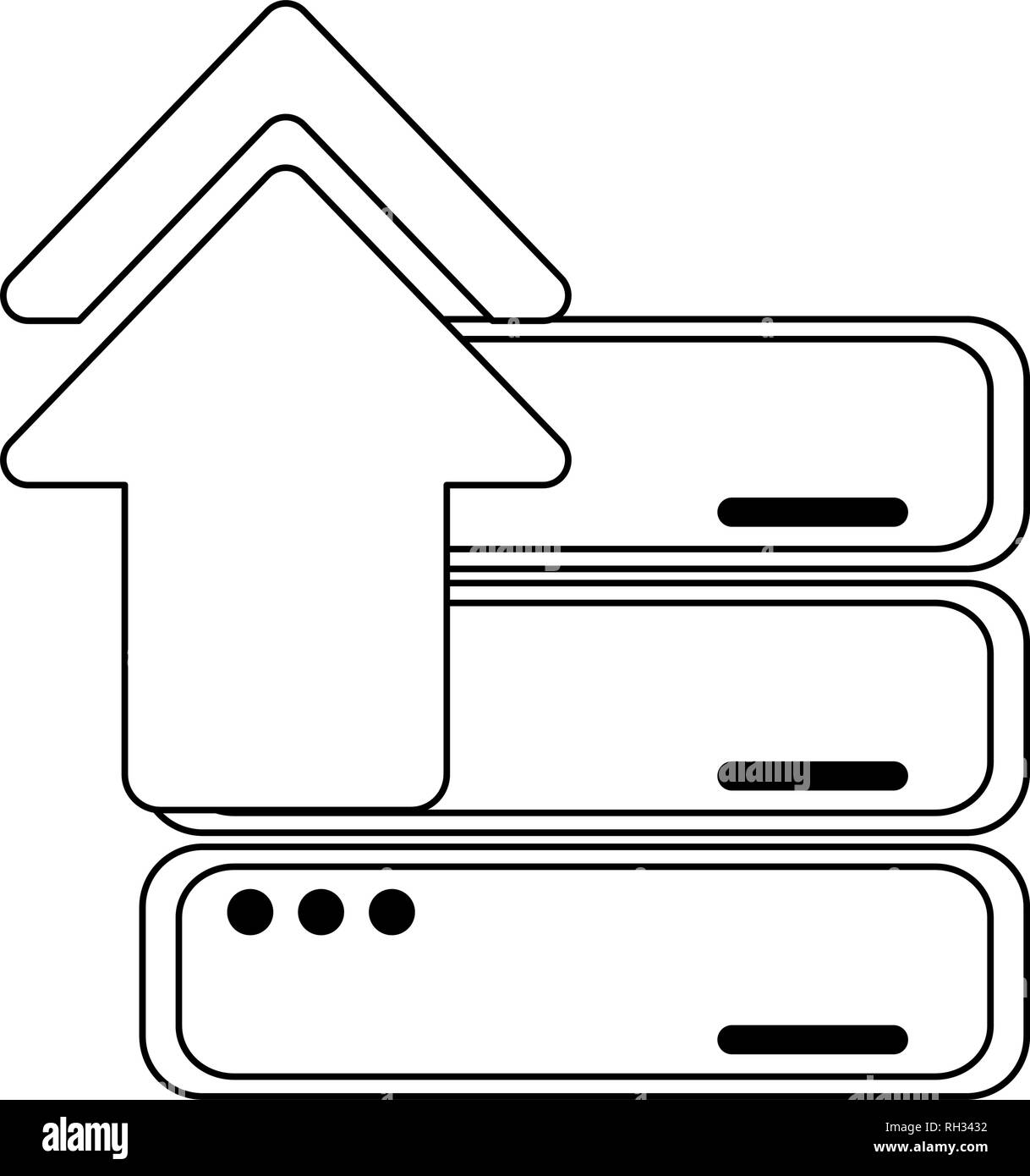 cloud computing technology black and white Stock Vector Image & Art - Alamy