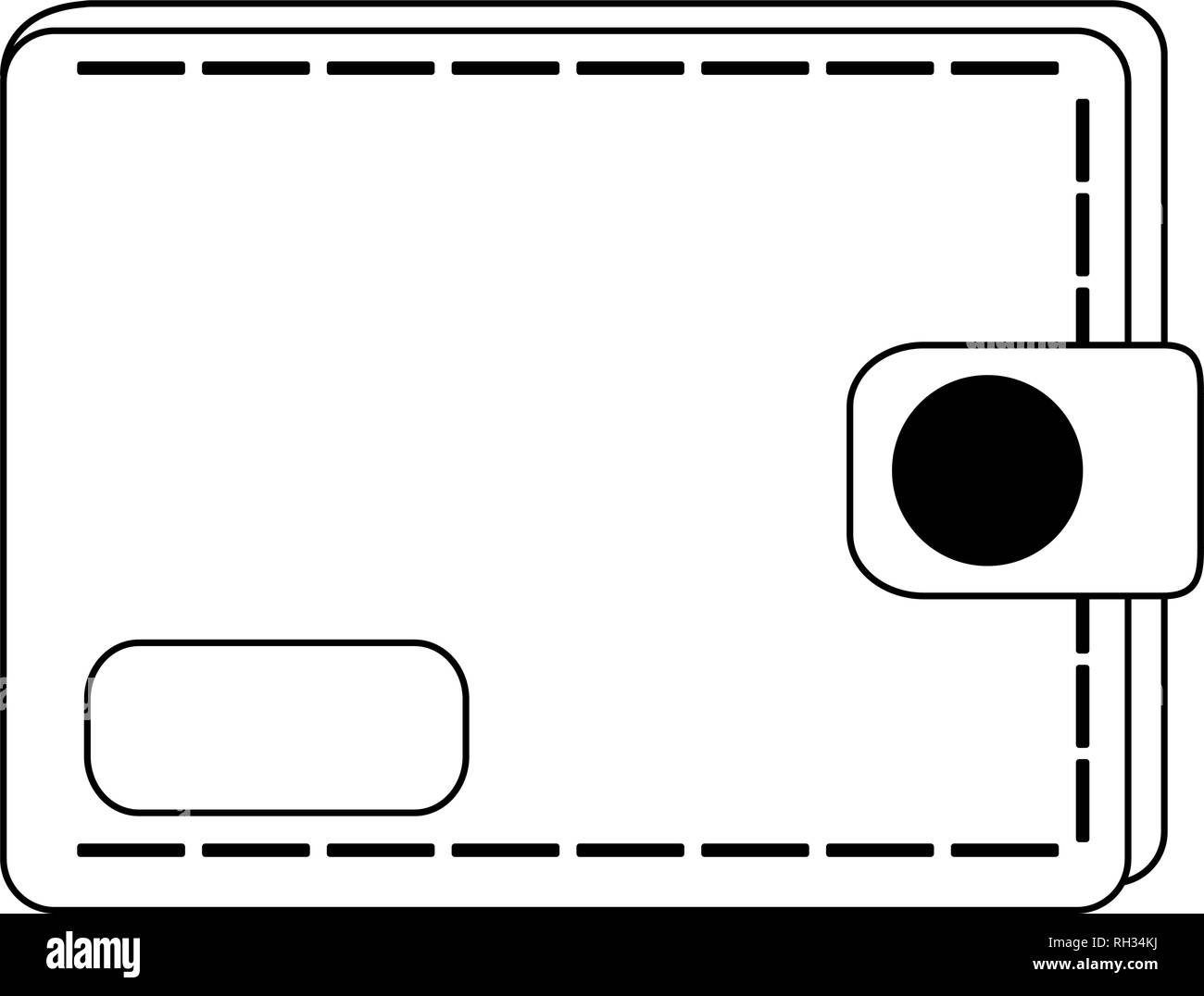 male leather wallet black and white Stock Vector Image & Art - Alamy