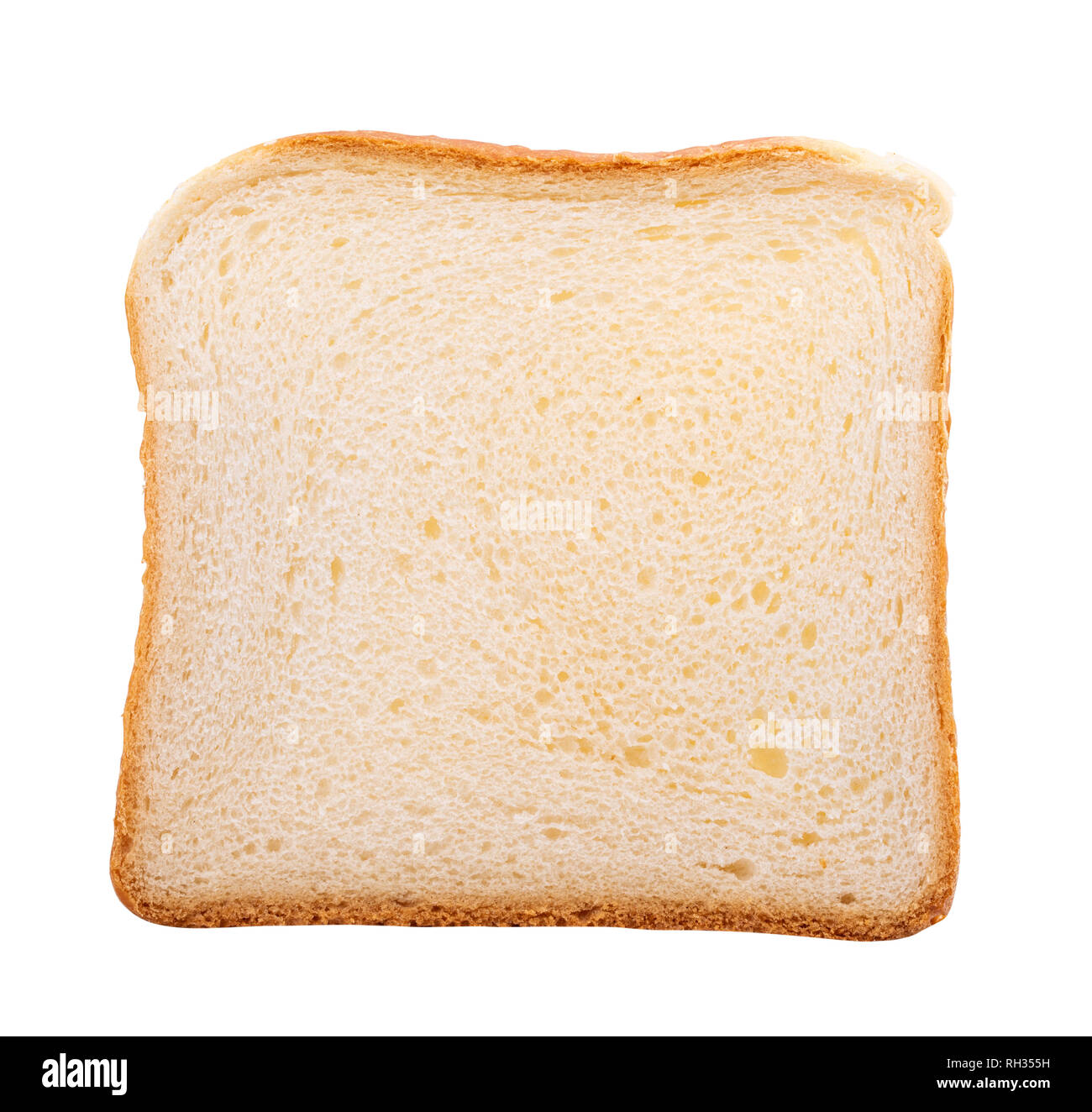 Slice of white bread isolated on white. Clipping path Stock Photo - Alamy