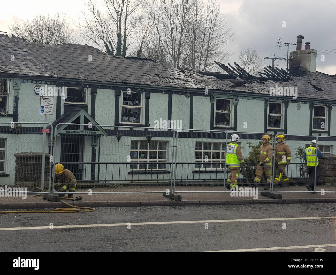 The scene outside the lewis bar in upper newtownards road hi-res stock ...