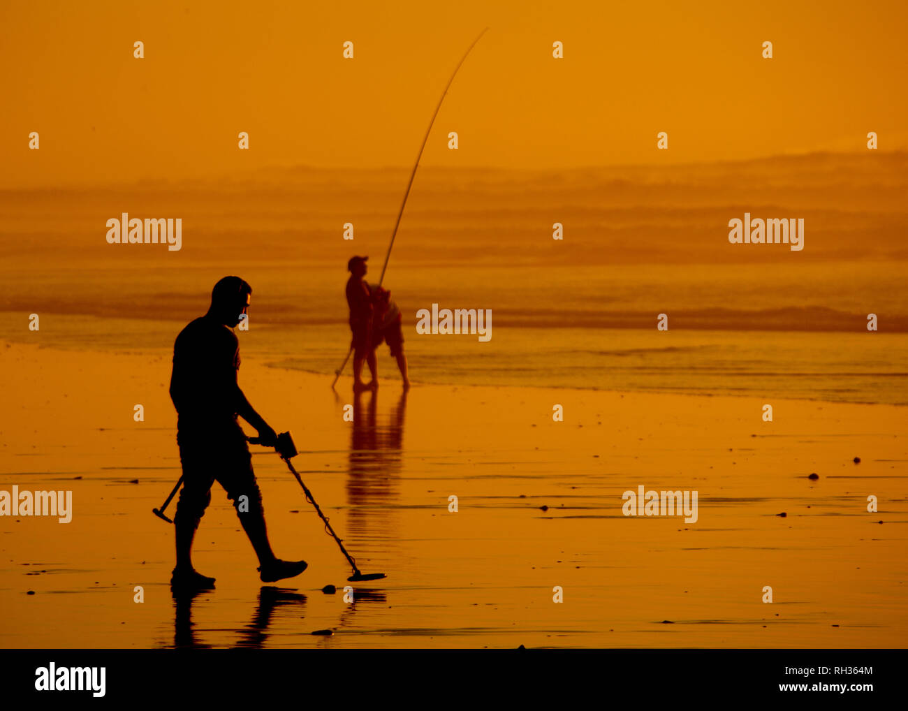 Morocco Agadir December 10th 2018 - Main Beach of Agadir People taking ...