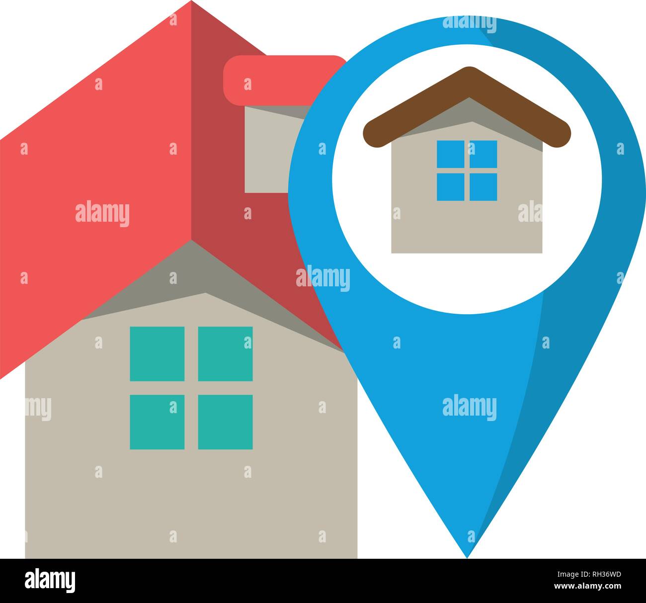 Real estate house Stock Vector Image & Art - Alamy