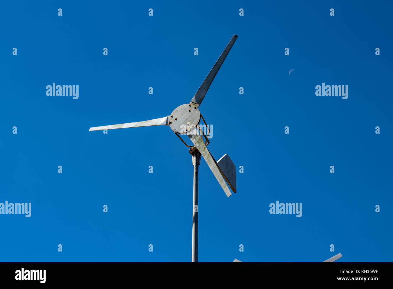 A group of small wind turbines in a community A small wind turbine is a ...