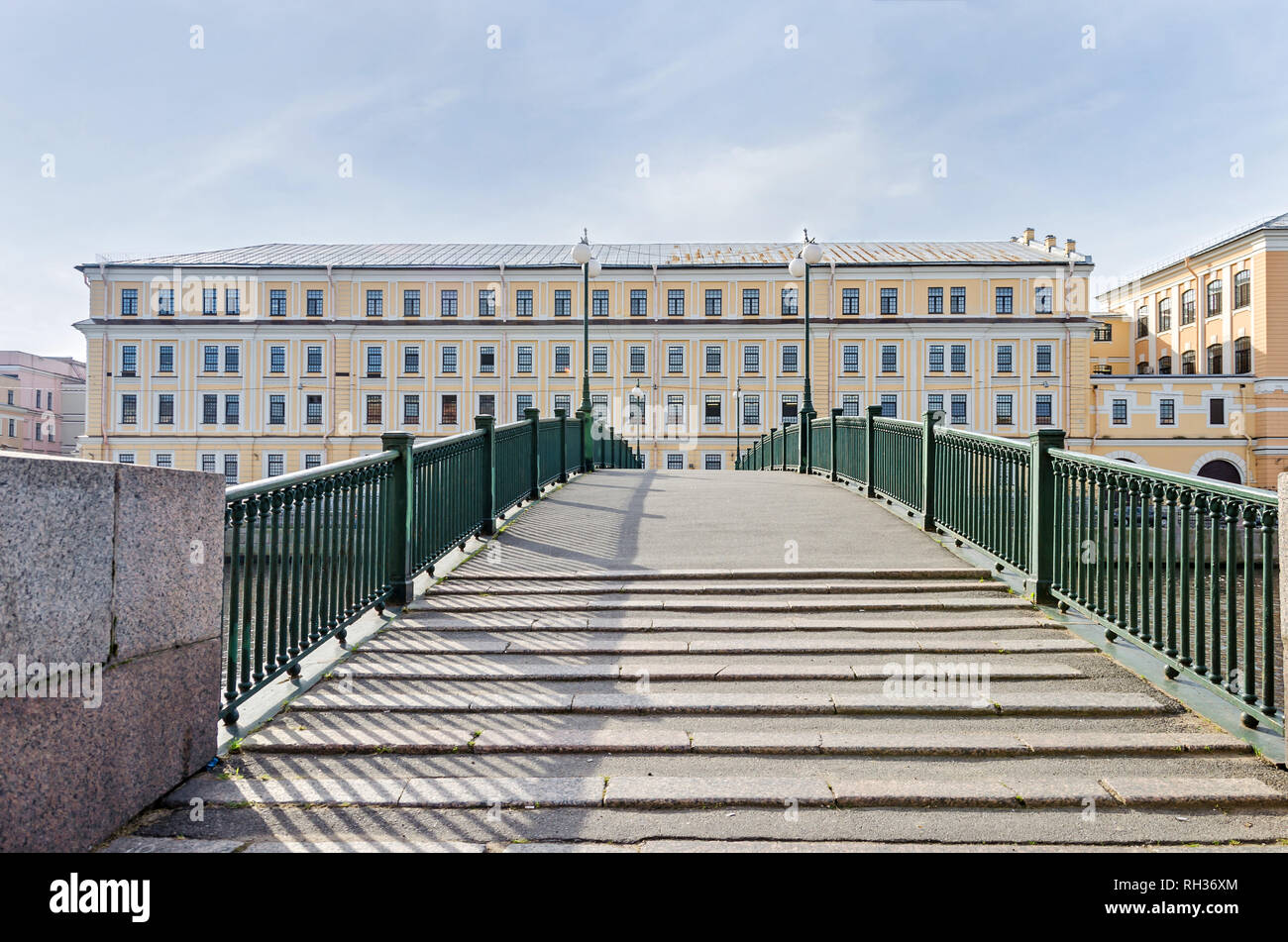 English Bridge - a pedestrian three span bridge set on ferroconcrete ...
