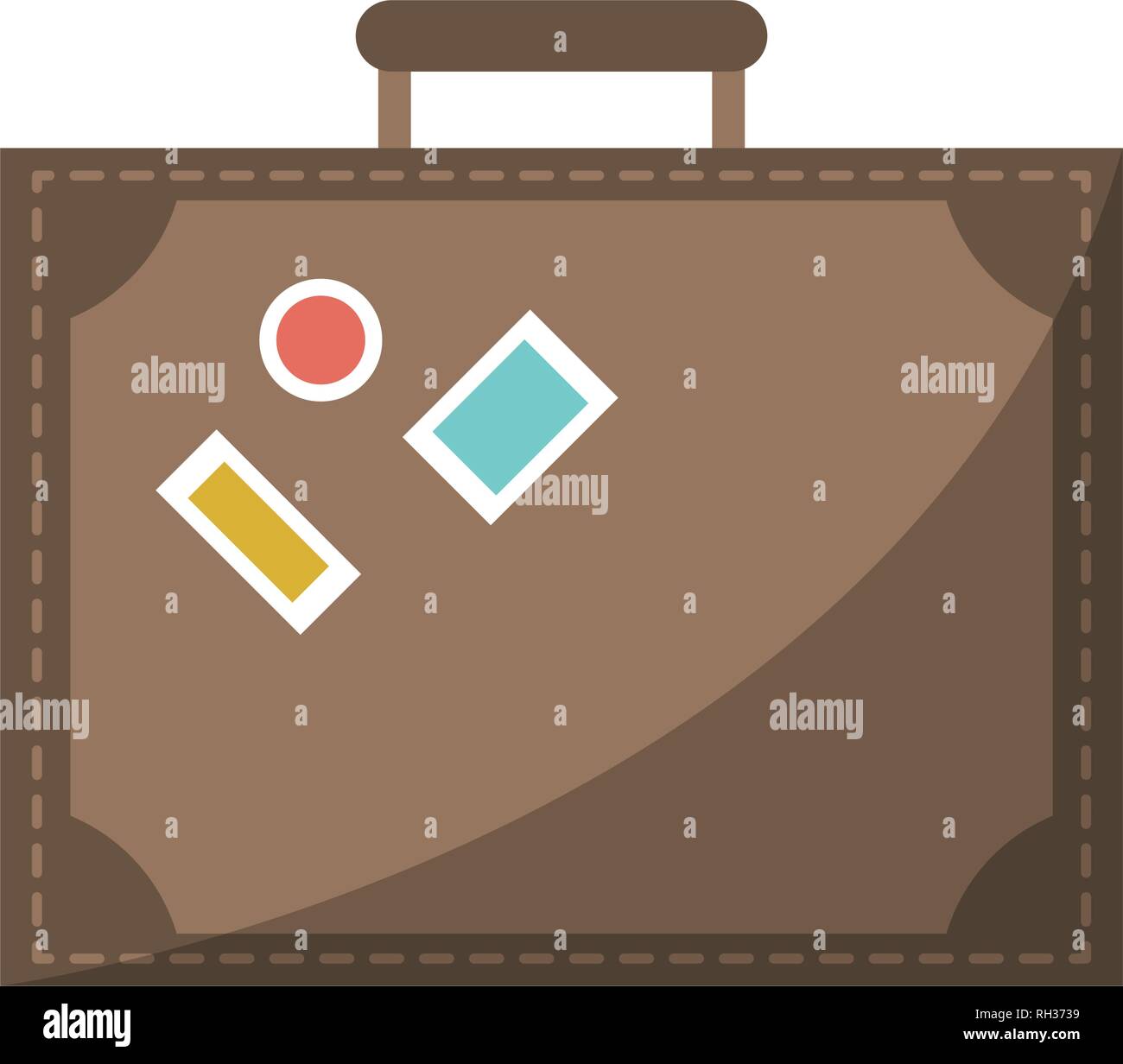 travel suitcase symbol Stock Vector Image & Art - Alamy