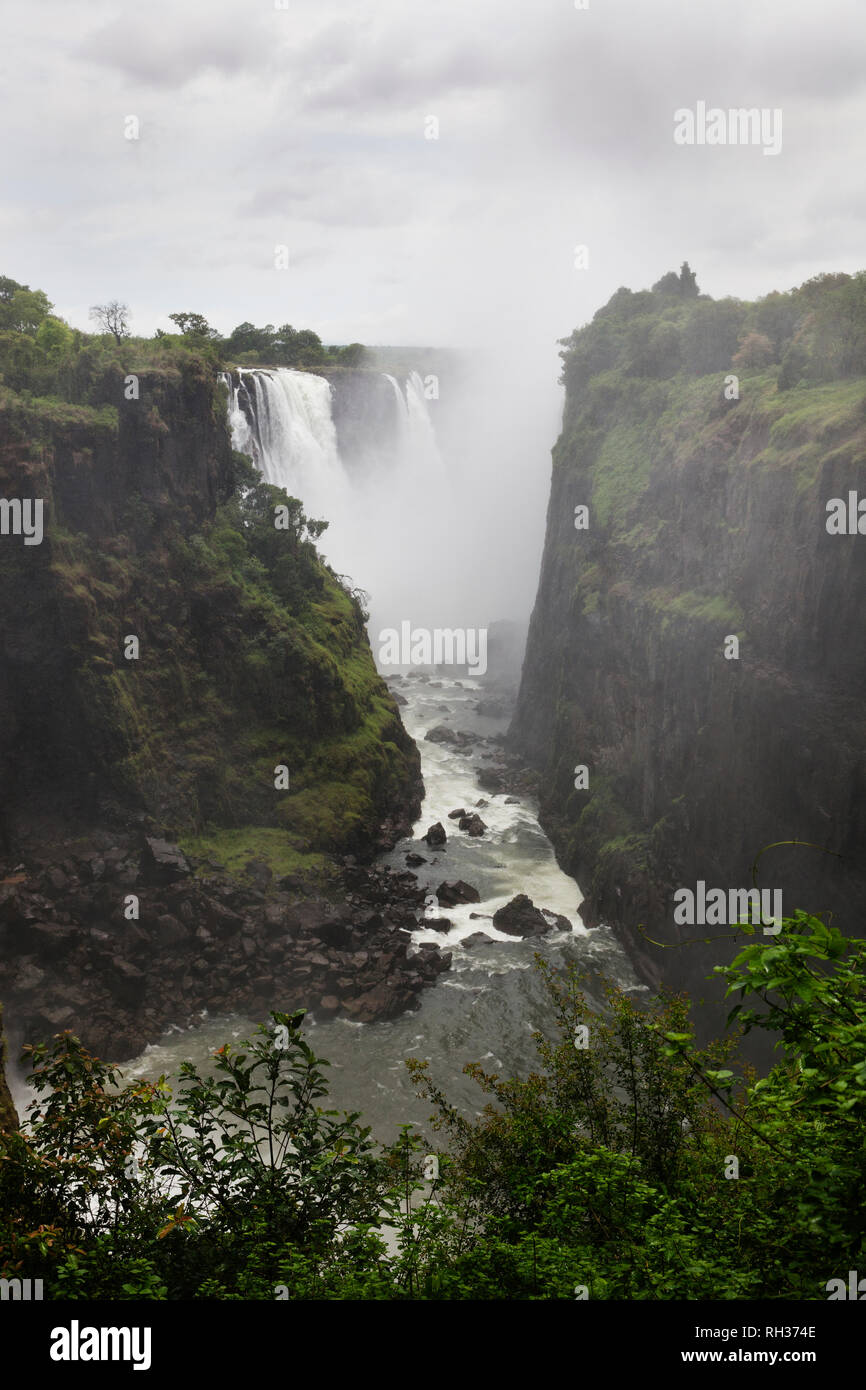 View of waterfall Stock Photo - Alamy