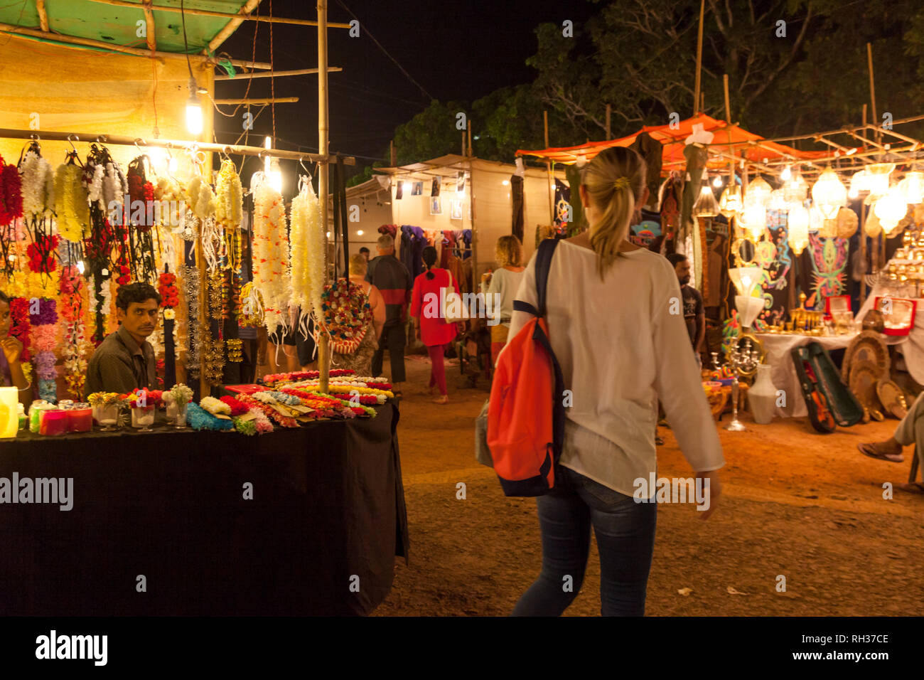 Saturday night market in Goa's arpora happens every week for tourists ...