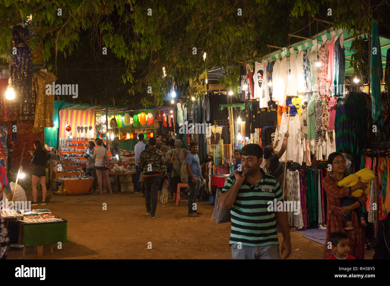 Saturday night market in Goa's arpora happens every week for tourists ...