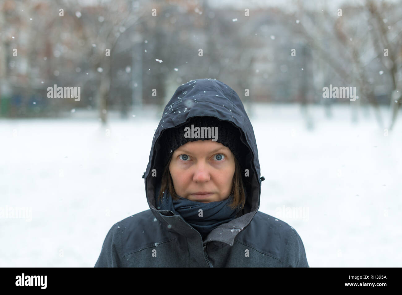 Beautiful woman looking camera in hi-res stock photography and images ...