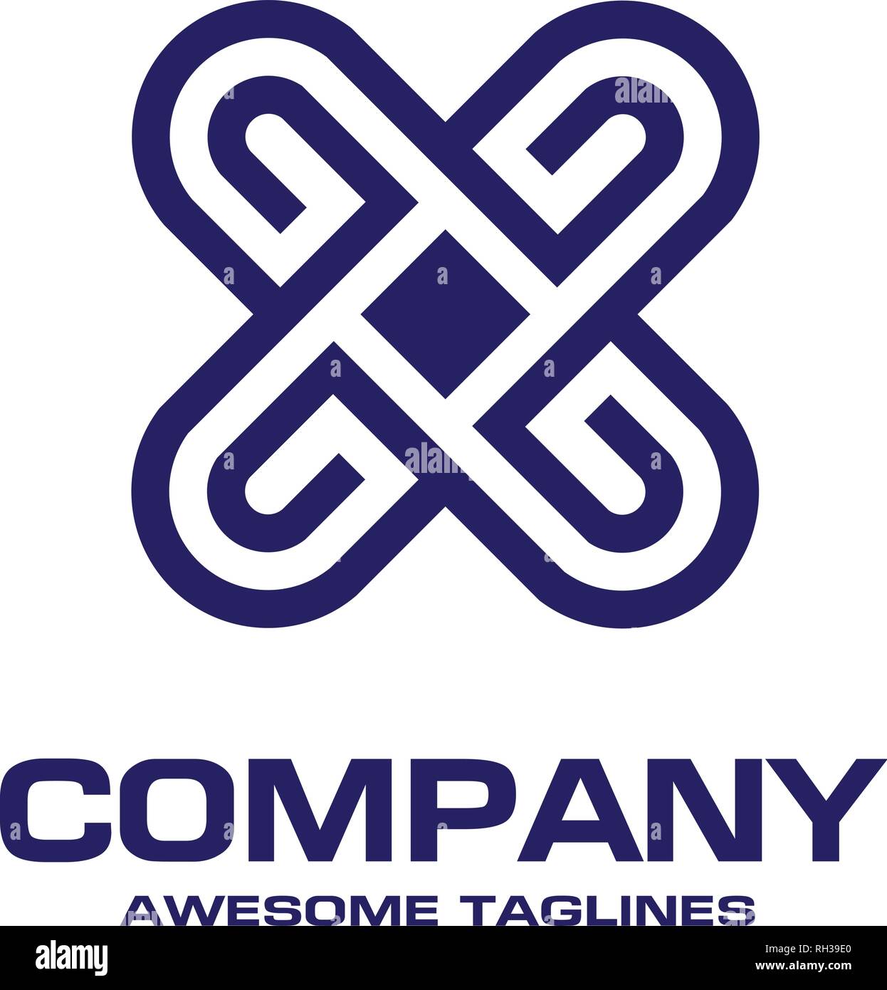 creative Letter X Alphabetical Logo Design, Initial letter x vector ...