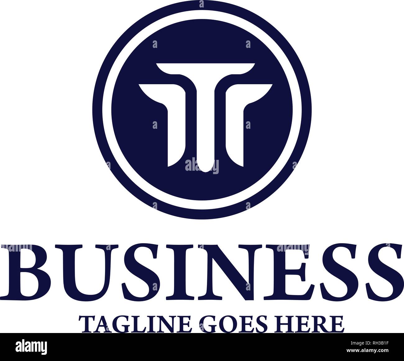 Initial letter triple T logo template colorful circle for business and ...
