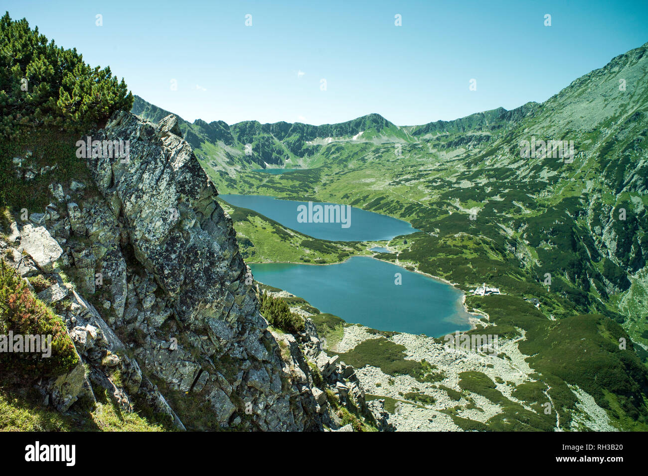 Polish mountains valley of five lakes. National Park in Zakopane Stock ...