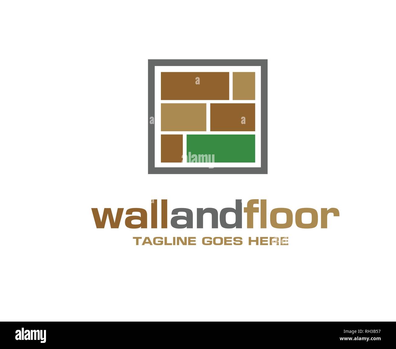modern and simple tile wooden flooring logo, wooden tile logo vector ...