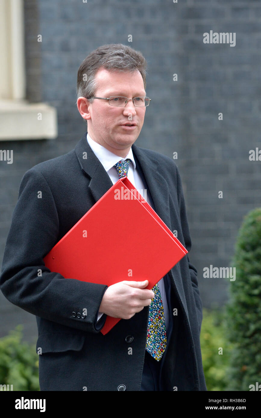Jeremy Wright MP (Culture Secretary) leaving a cabinet meeting at 10 ...