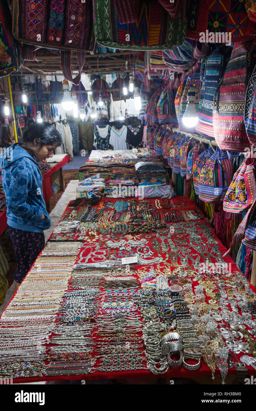 Saturday night market in Goa's arpora happens every week for tourists ...