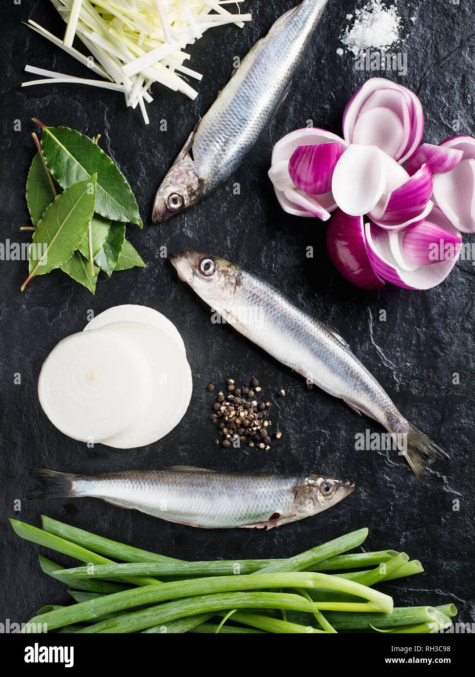 Fish and vegetables Stock Photo - Alamy