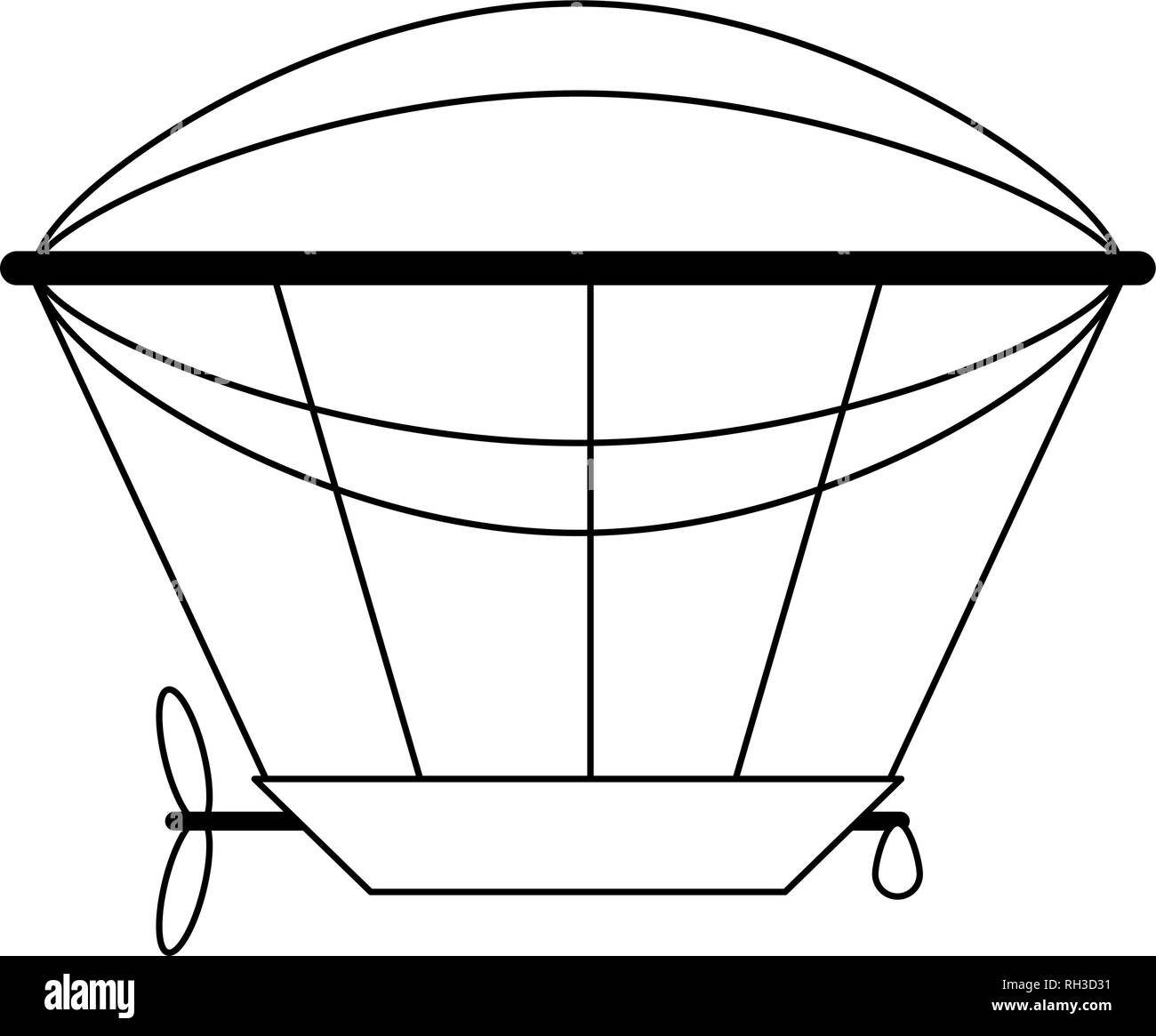 Zeppelin in flight Stock Vector Images - Alamy