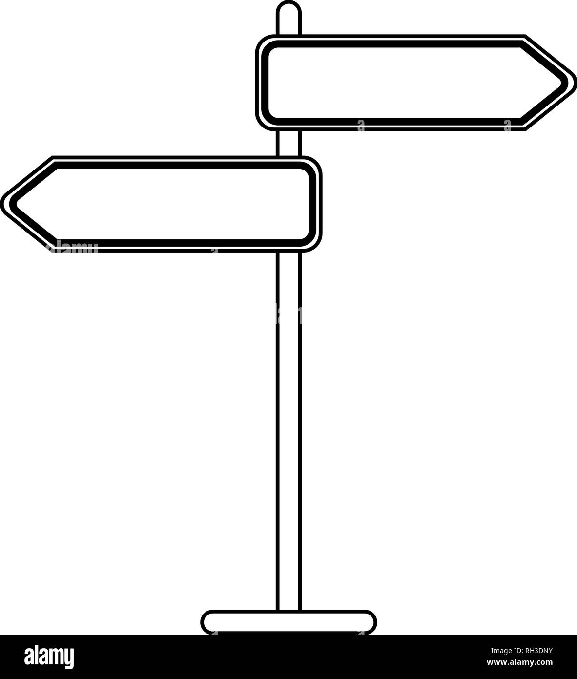 Street Signs Clip Art Black And White