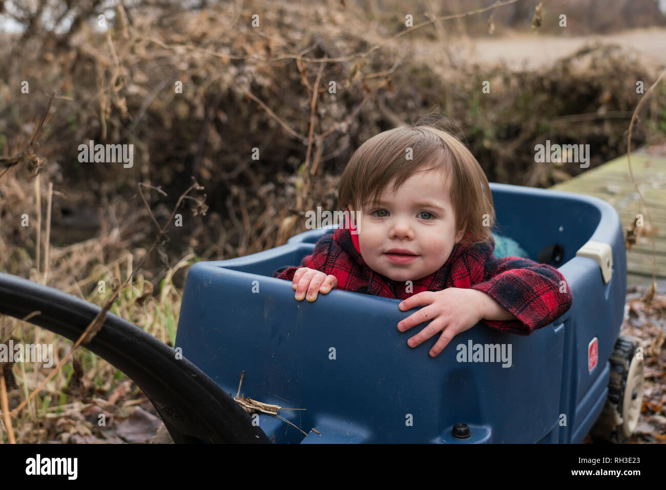 Toddler having fun Stock Photo - Alamy