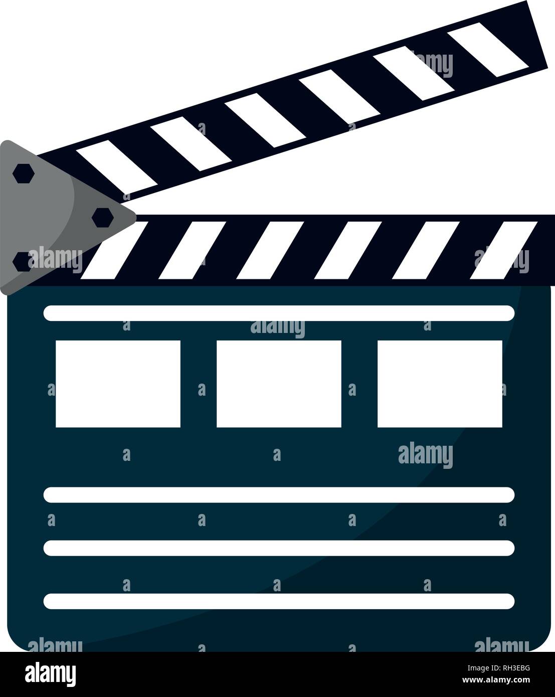 Movie clapboard symbol isolated Stock Vector Image & Art - Alamy