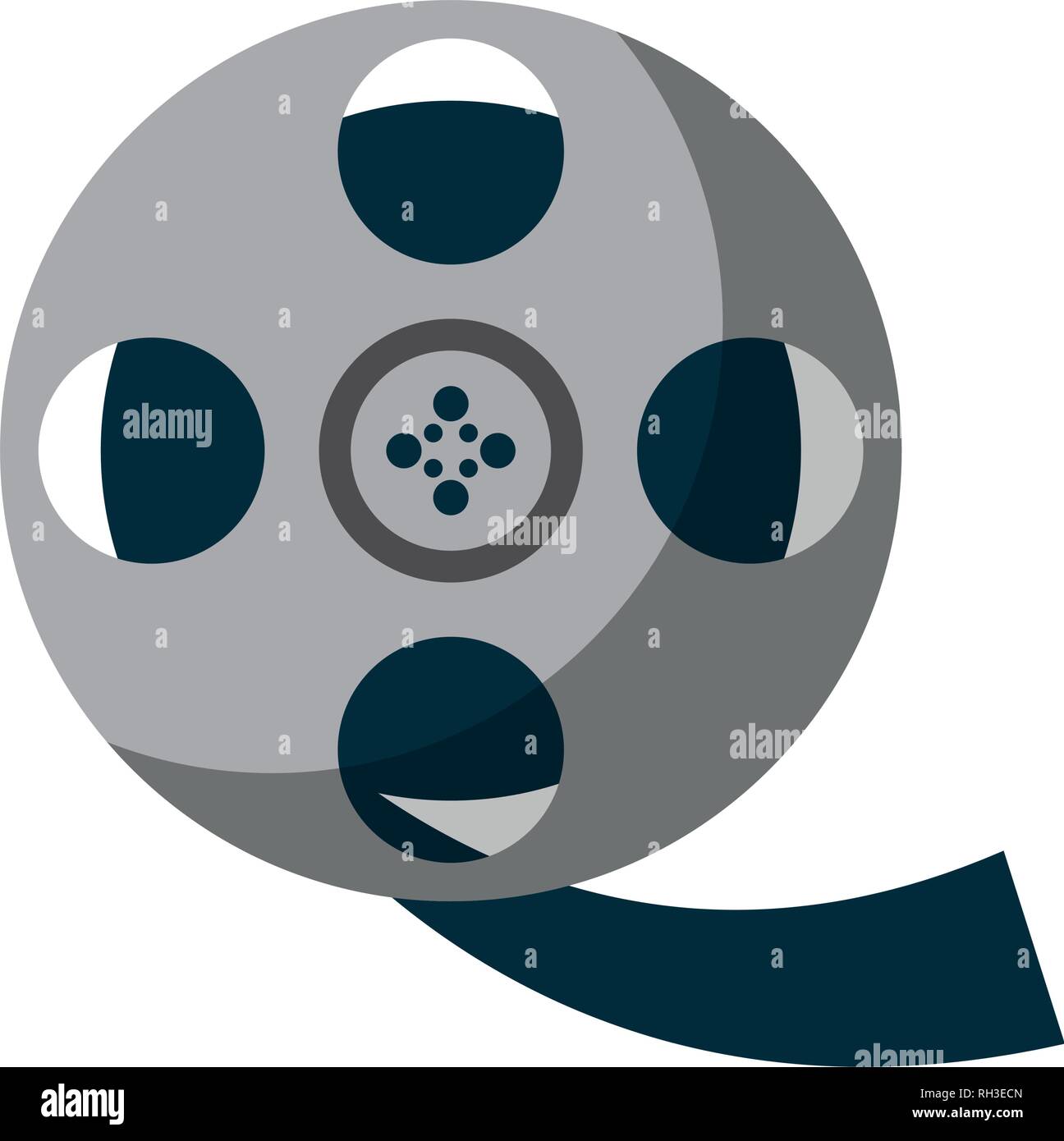 Movie reel symbol Stock Vector Image & Art - Alamy