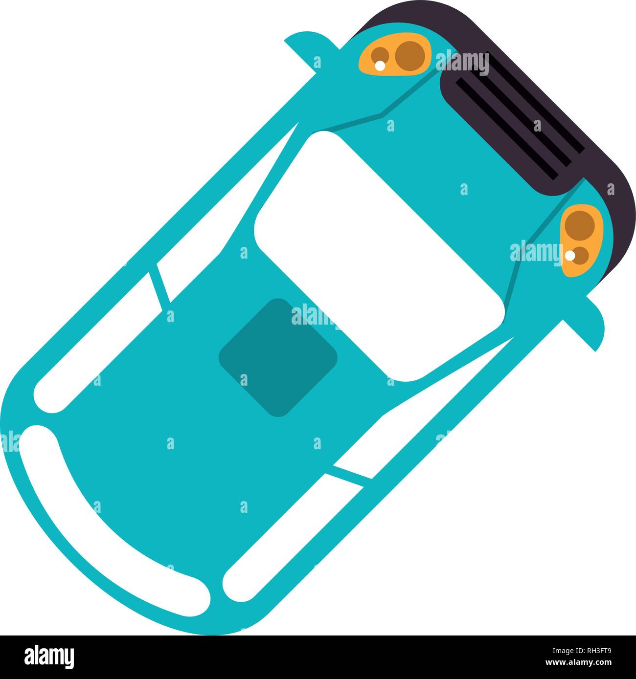 Car topview vehicle isolated Stock Vector Image & Art - Alamy