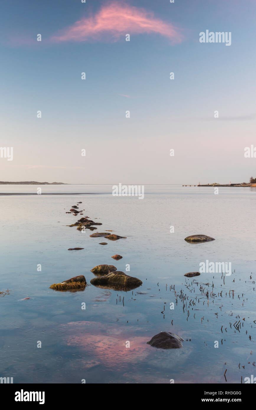 Stones in sea hi-res stock photography and images - Alamy