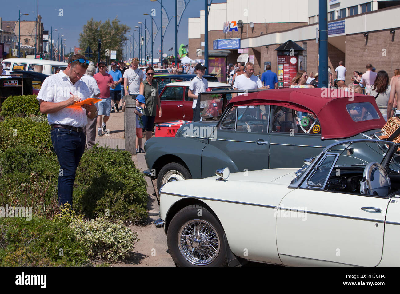 Classic car show judging during Centre 81's annual classic car & bike ...