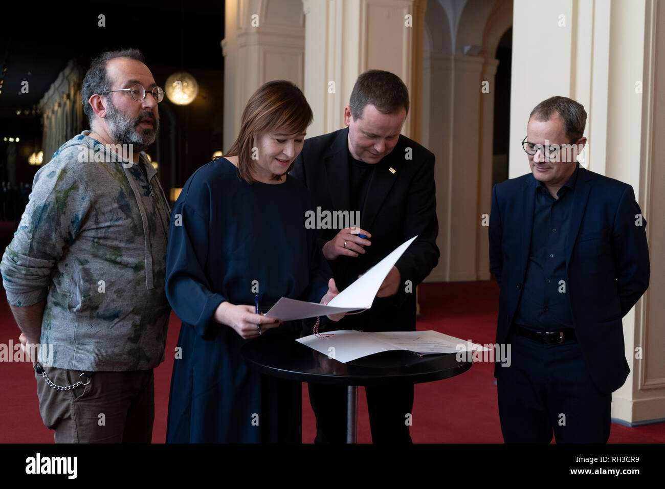 Berlin, Germany. 31st Jan, 2019. Press Conference at Komische Oper ...