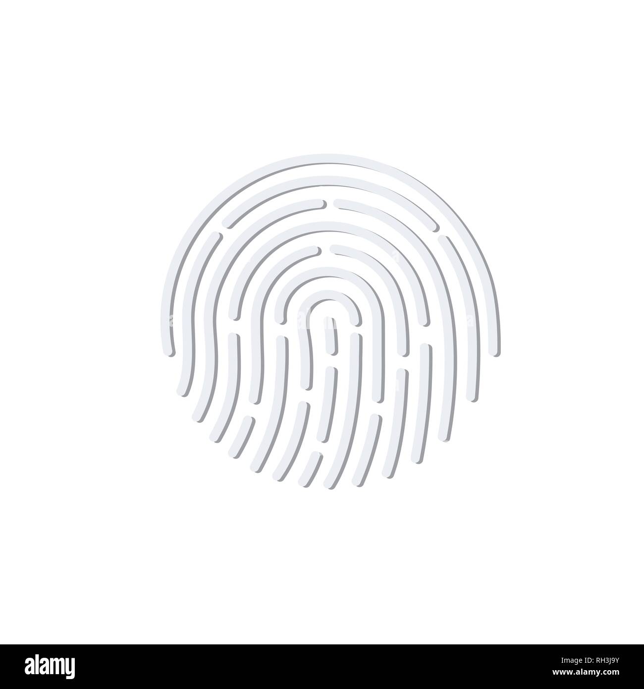 Human fingerprint icon hi-res stock photography and images - Alamy