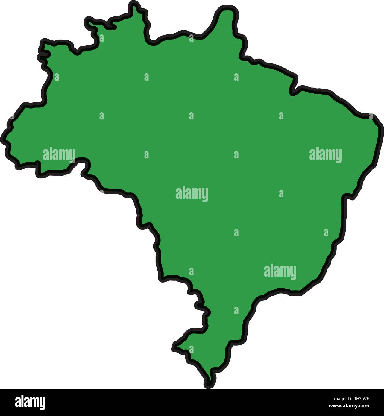 brazilian map isolated icon Stock Vector Image & Art - Alamy
