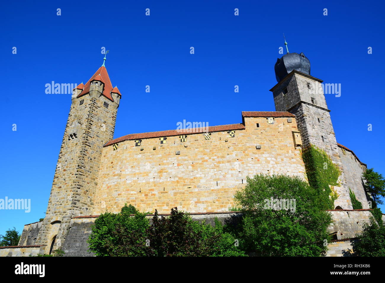 View on VESTE COBURG castle near Coburg, Region Upper Franconia ...