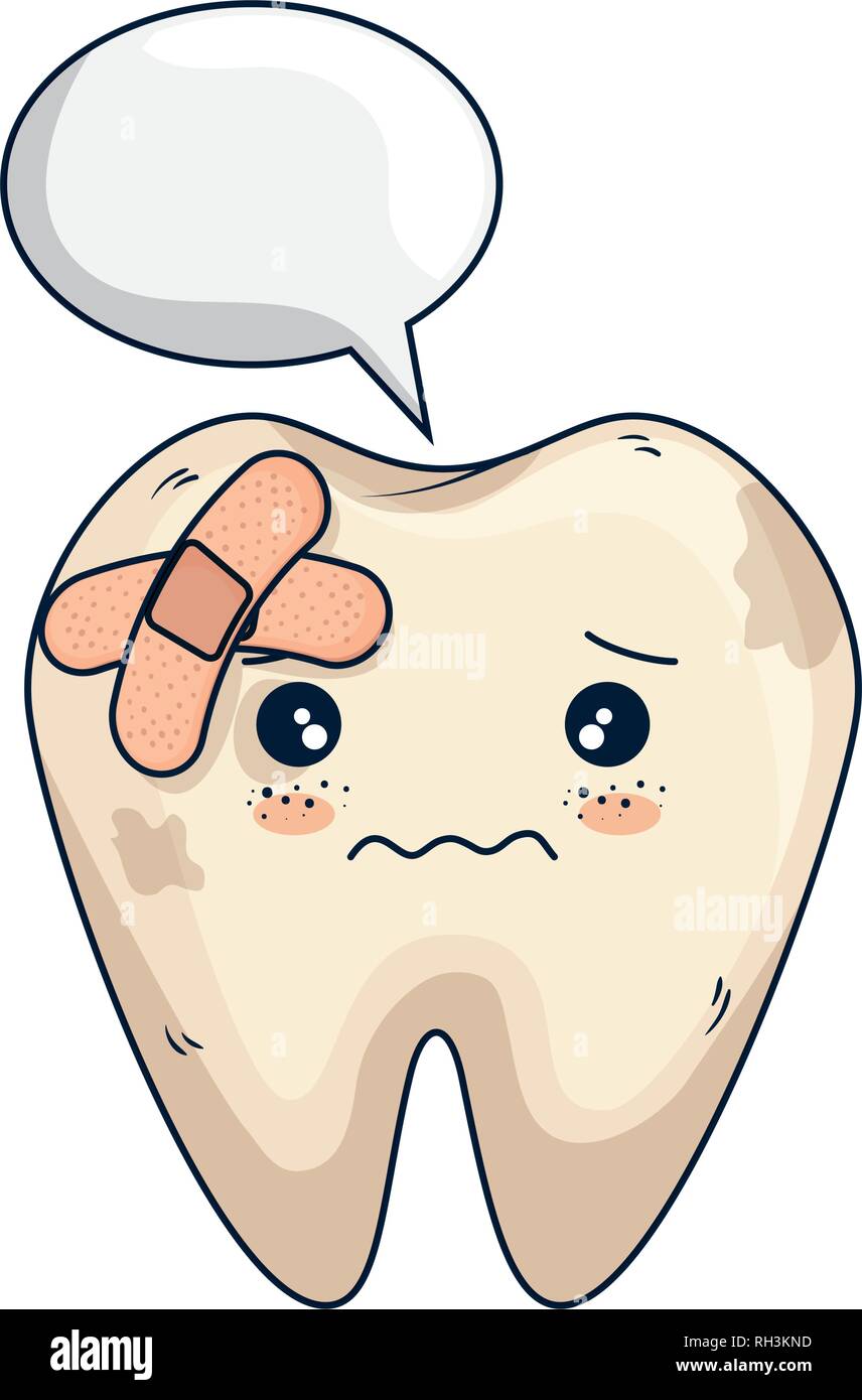 Cartoon funny tooth character bubble hi-res stock photography and ...