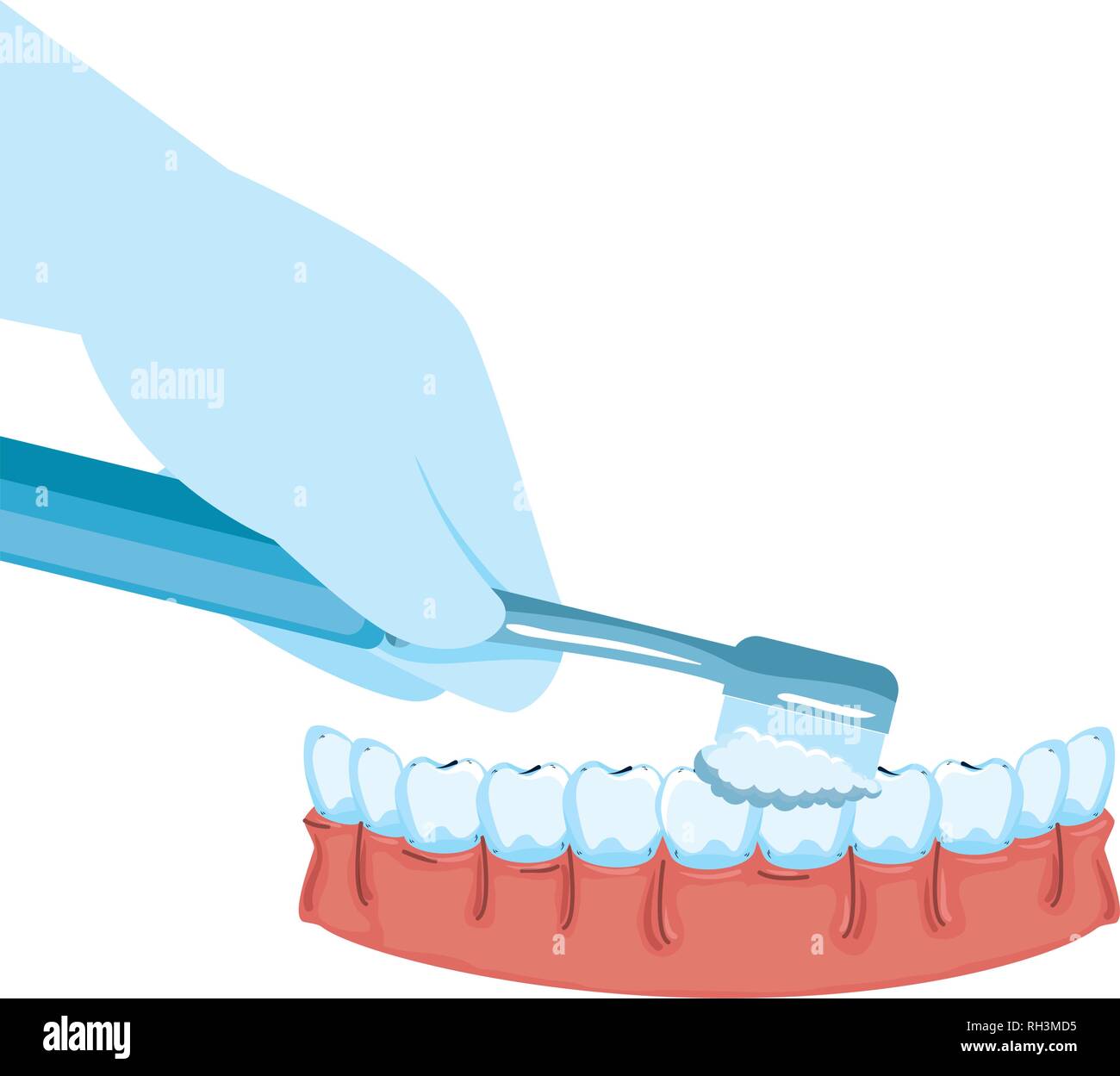 comic teeth with brush kawaii characters Stock Vector Image & Art - Alamy