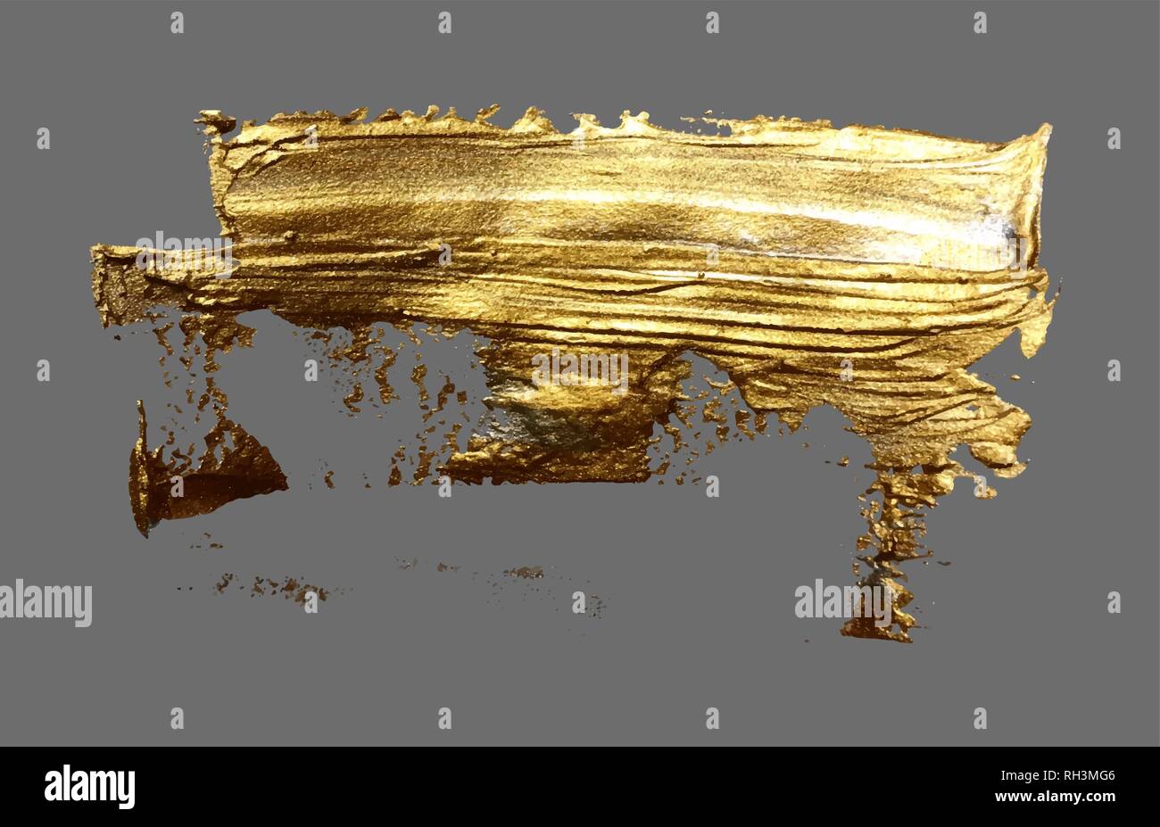 Gold paint stroke hi-res stock photography and images - Alamy