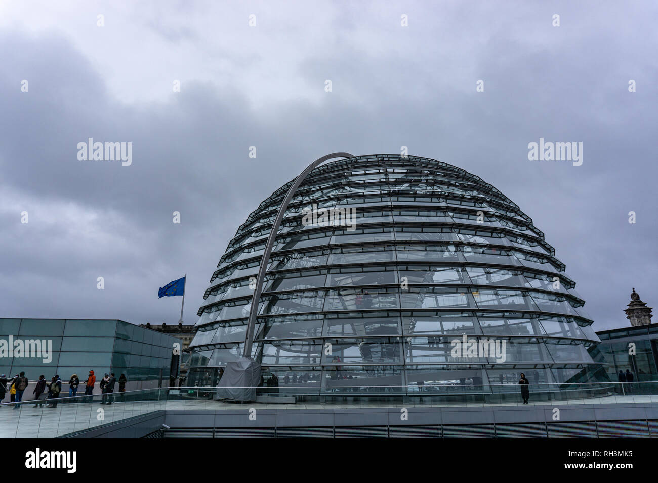 Berlin, DE - January 12, 2019: View of Reichstag (the German Parliament ...