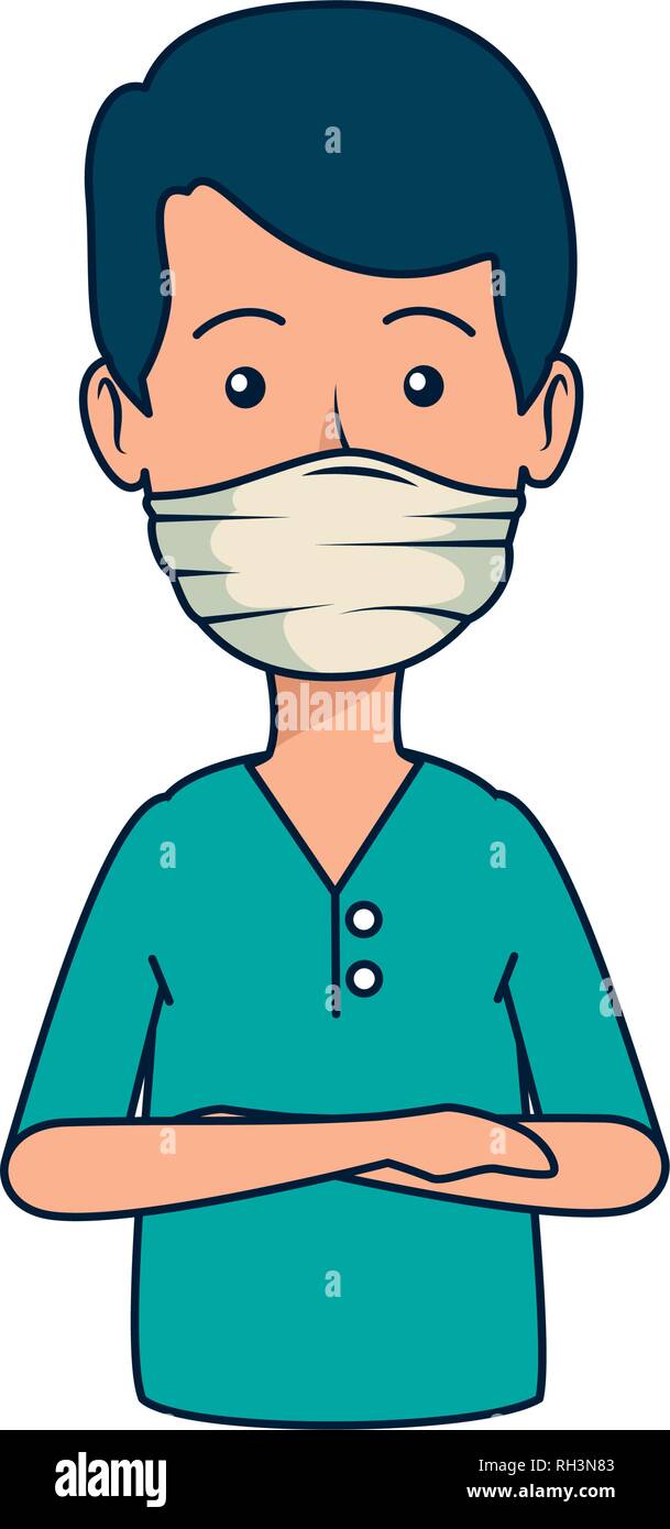 young dentist mouth cover avatar character Stock Vector Image & Art - Alamy