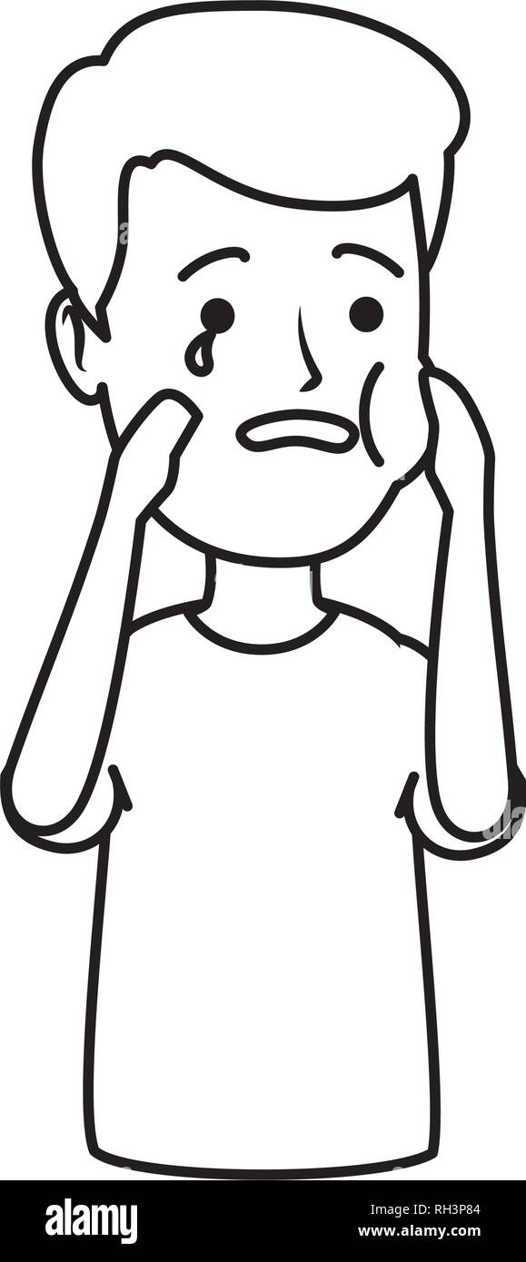 young man with toothache Stock Vector Image & Art - Alamy