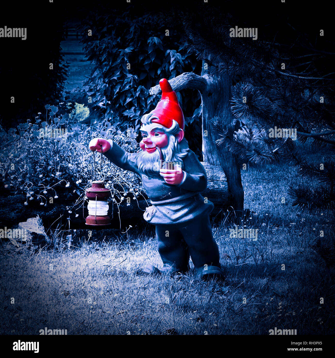 Garden gnome smoking pipe hi-res stock photography and images - Alamy