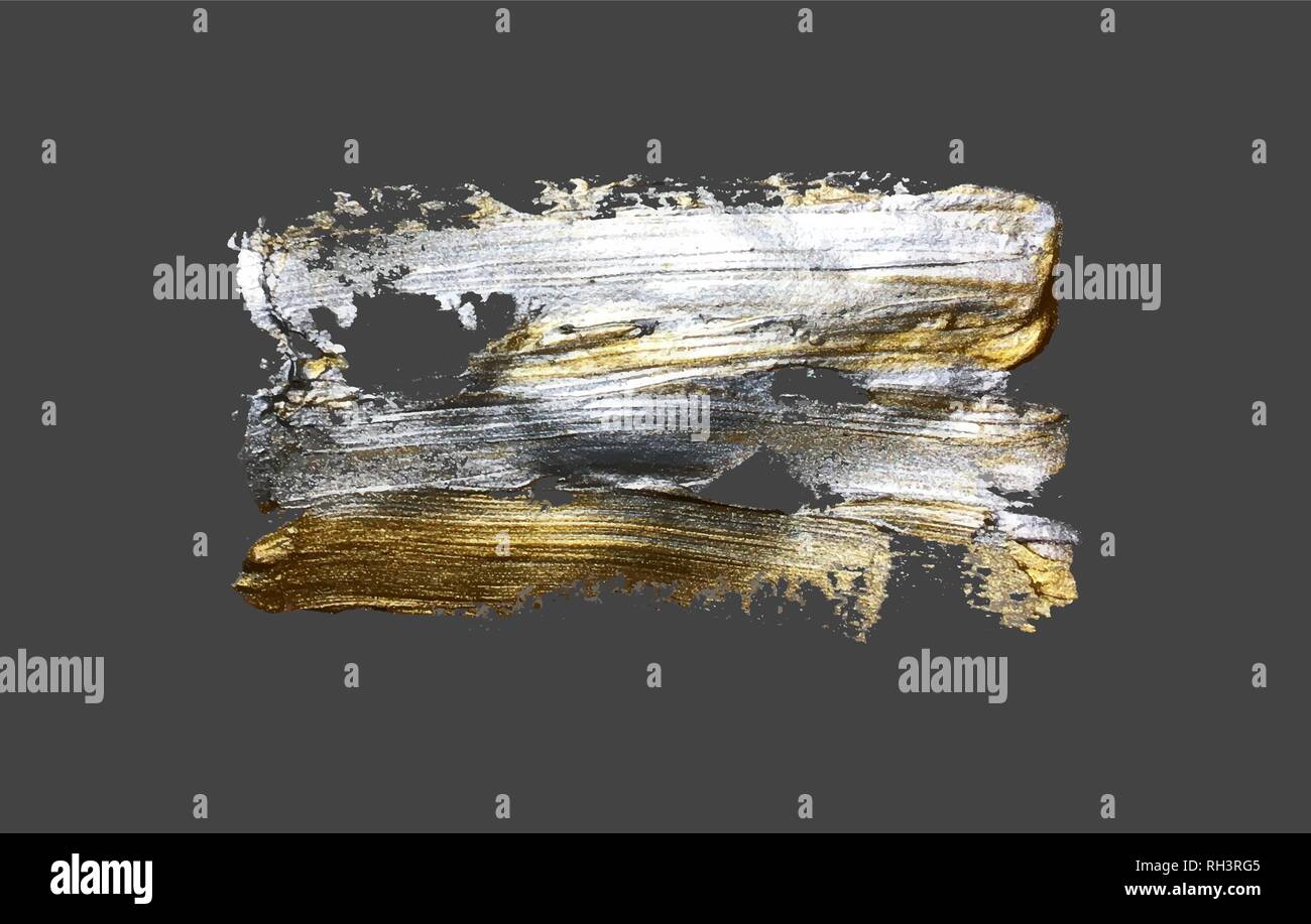 Gold paint stroke hi-res stock photography and images - Alamy