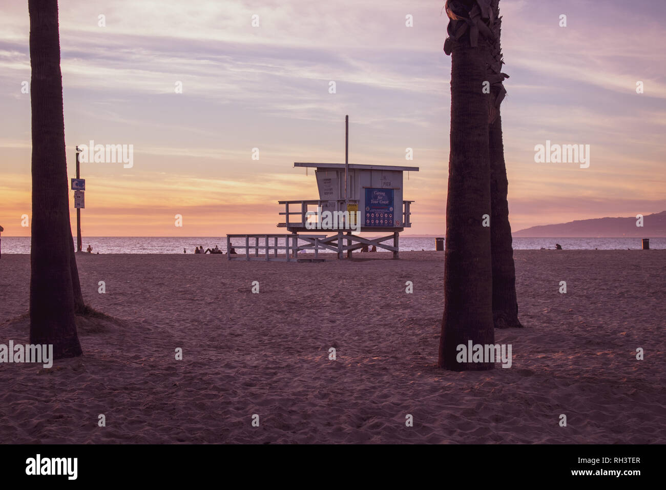 Venice Beach Lifeguard Station in Venice Beach, California Stock Photo ...