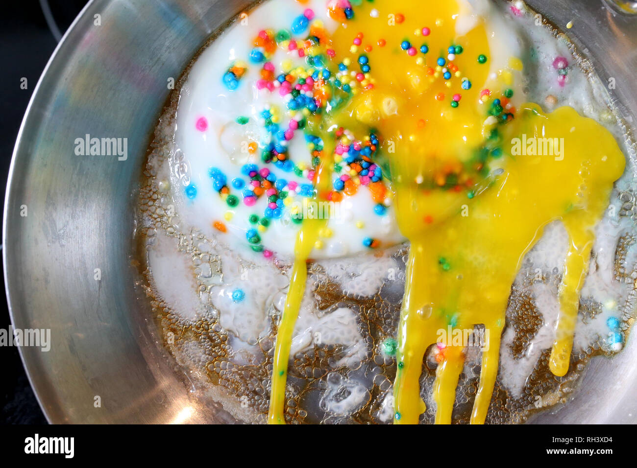 Egg and sprinkles Stock Photo - Alamy